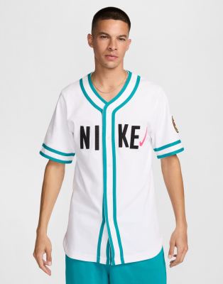 Nike Baseball jersey in white | ASOS