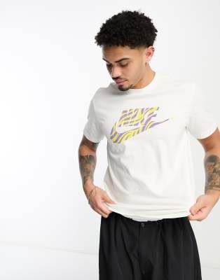 Nike Brandriffs Futura T-shirt in white | ASOS