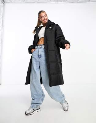 Nike classic maxi puffer jacket in black | ASOS
