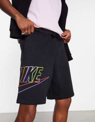 Nike Club large logo shorts in black | ASOS