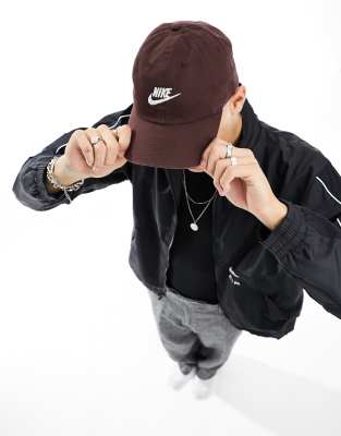 Nike Club logo cap in brown | ASOS