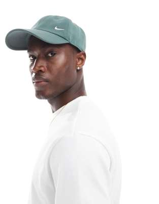 Nike Club metallic swoosh cap in dark green | ASOS