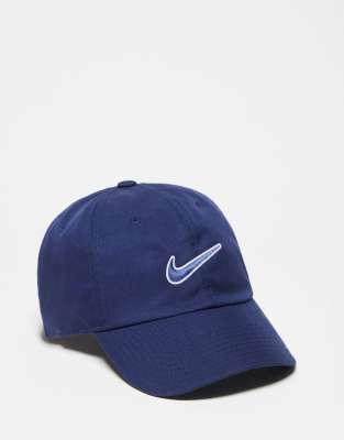 Nike Club Swoosh cap in navy | ASOS
