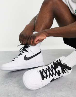 Nike - Dunk - Sneakers alte rétro bianco vela e nero | ASOS