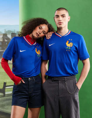Nike Football - Euro 2024 - Maillot domicile France - Bleu | ASOS