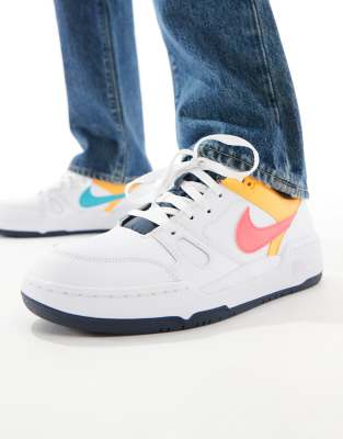 Nike Full Force Low sneakers in white and multi | ASOS