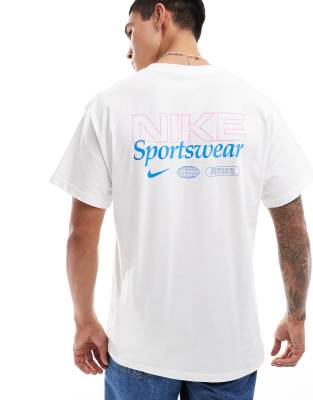 Nike graphic back print t-shirt in white | ASOS