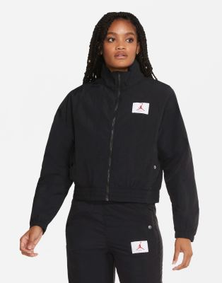 Nike Jordan Statement Essentials woven track jacket in black | ASOS
