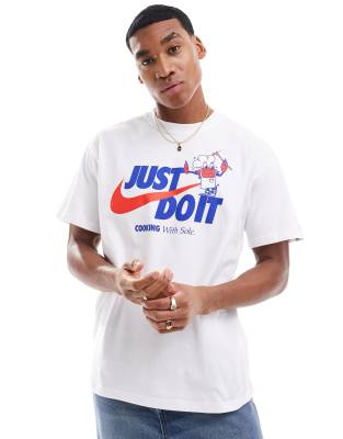 Nike Just Do It chef graphic T-shirt in white | ASOS