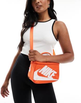 Nike mini shoebox crossbody bag in orange | ASOS