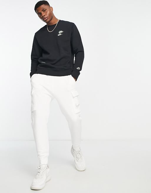 Nike Multi Futura crew neck sweatshirt in black | ASOS Nike Multi Futura crew neck sweatshirt in black | ASOS