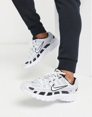 Nike P-6000 Sneakers In Silver And Black | ModeSens