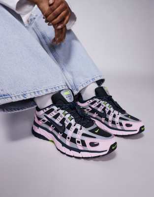 Nike P-6000 Unisex Utility trainers in black and pink | ASOS