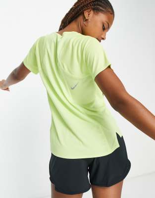 Nike Running Dri-Fit Race Day t-shirt in yellow | ASOS