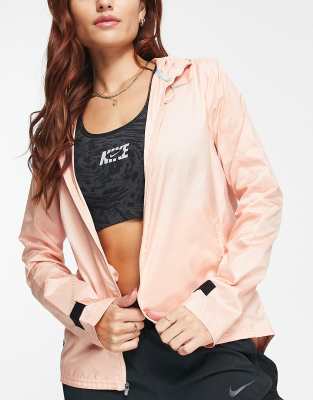Nike Running Essential jacket in pale pink | ASOS