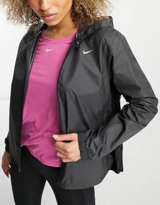 Nike Running hooded jacket in black | ASOS
