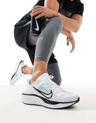 Nike Running Quest 6 trainers in white and blue | ASOS