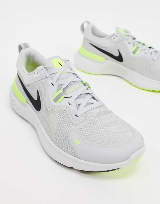 Nike Running React Miler Trainers In Grey Asos