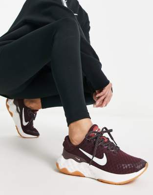 Nike Running Renew Ride 3 trainers in dark red | ASOS