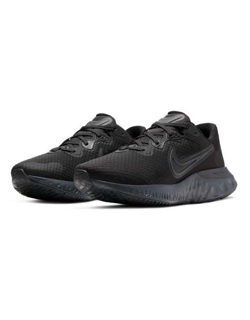 Nike Running Renew Run sneakers in triple black - BLACK | ASOS