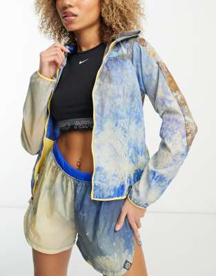 Nike Running - Trail - Veste imprimée - Bleu | ASOS