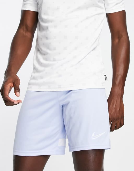 Nike Soccer Dri Fit Academy Polyknit Shorts In Pale Blue Asos