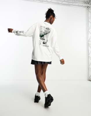 Nike Streetwear back print long sleeve t-shirt in white | ASOS