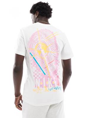 Nike surf graphic backprint t-shirt in white | ASOS