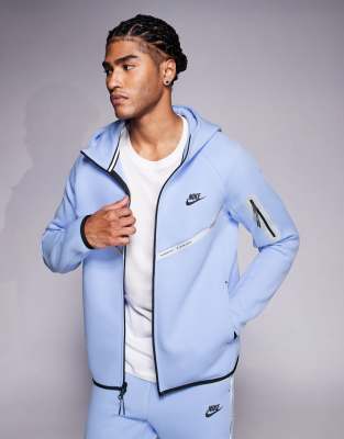 Nike Tech Fleece reflective tracksuit in light blue | ASOS