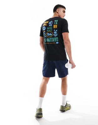Nike Training Dri-FIT back print t-shirt in black | ASOS