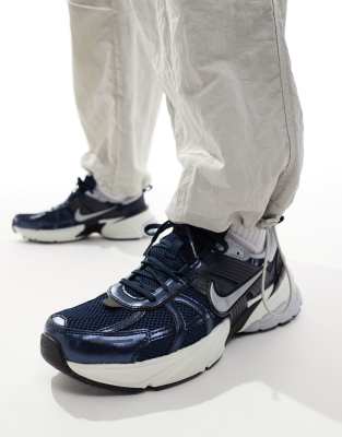 Nike V2k Run Sneakers In Navy | ModeSens