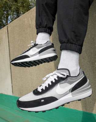 Nike - Waffle One - Baskets en tulle - Gris | ASOS