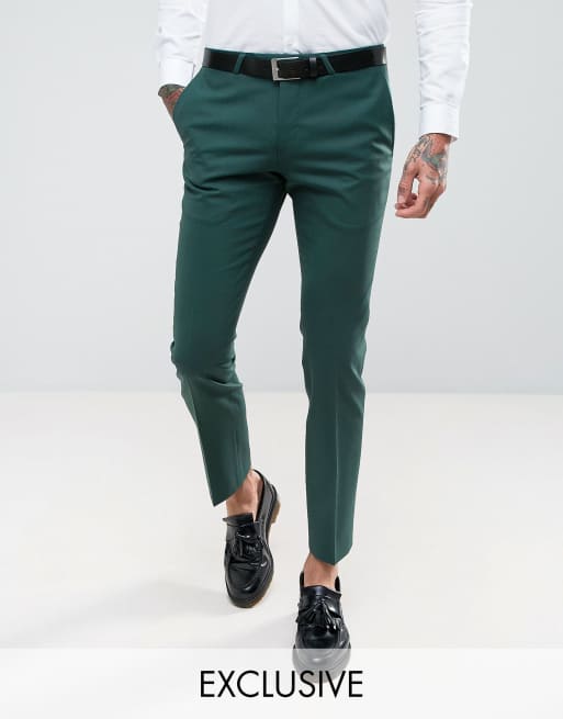 Noose & Monkey Super Skinny Suit In Green | ASOS