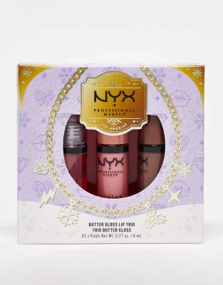 NYX Professional Makeup – Butter Gloss Trio – Gåvoset med tre läppglans ...