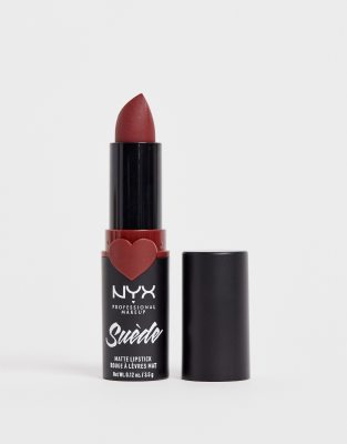 NYX Professional Makeup Suede Matte Brown Lipstick - Cherry Skies | ASOS