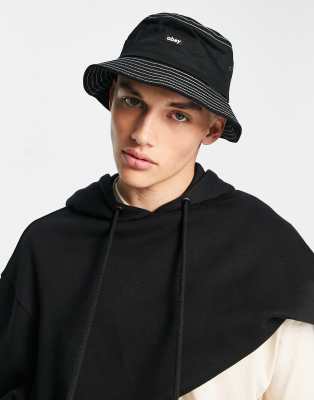 Obey - Mac - Bucket hat in zwart | ASOS