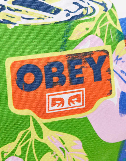 Obey pop print tote bag in multi | ASOS