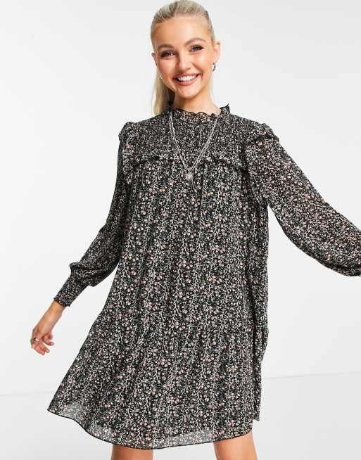 Object Arya printed smock dress in floral multi | ASOS