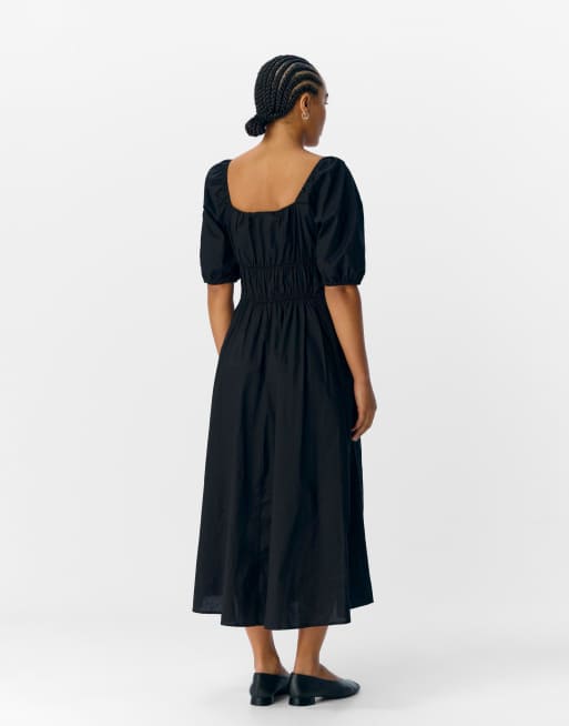 Object Midi dress in black | ASOS