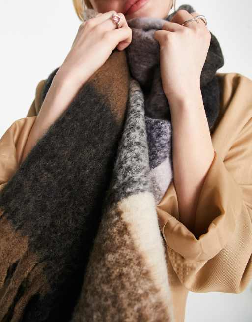 Object oversized scarf in check | ASOS