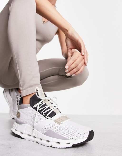 On Running Cloudnova trainers in white and sand | ASOS