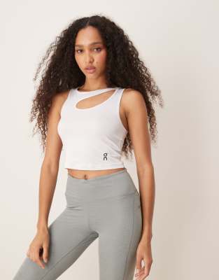 ON Studio cut-out gym top in white | ASOS