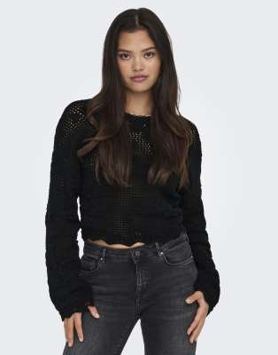 ONLY Knitted top in black | ASOS