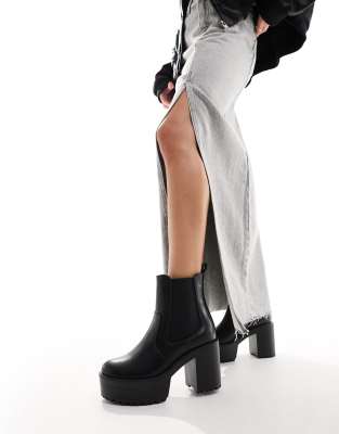 Only platform heeled chelsea boots in black | ASOS