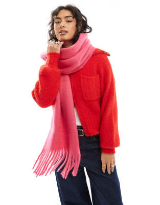 ONLY scarf in bright pink | ASOS