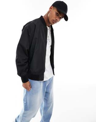 Only & Sons Bomber Jacket In Black | ModeSens