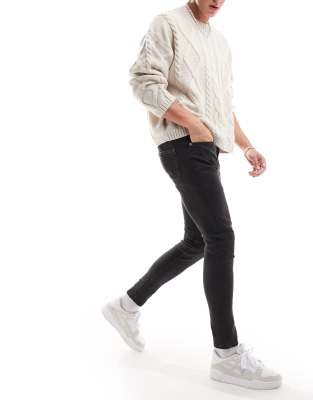 ONLY & SONS fly super skinny fit jeans in grey | ASOS