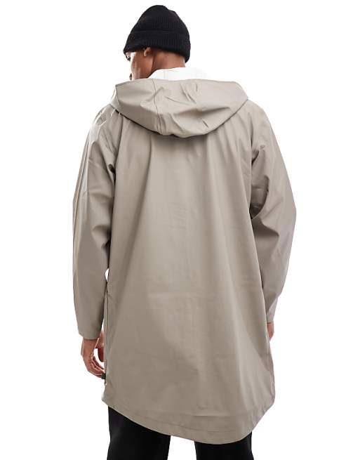 ONLY & SONS hooded rain jacket in beige | ASOS ONLY & SONS hooded rain jacket in beige | ASOS