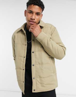Only & Sons Padded Work Jacket In Beige-neutral | ModeSens