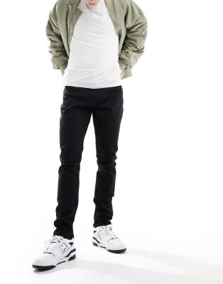 ONLY & SONS rope slim tapered fit jeans black wash | ASOS